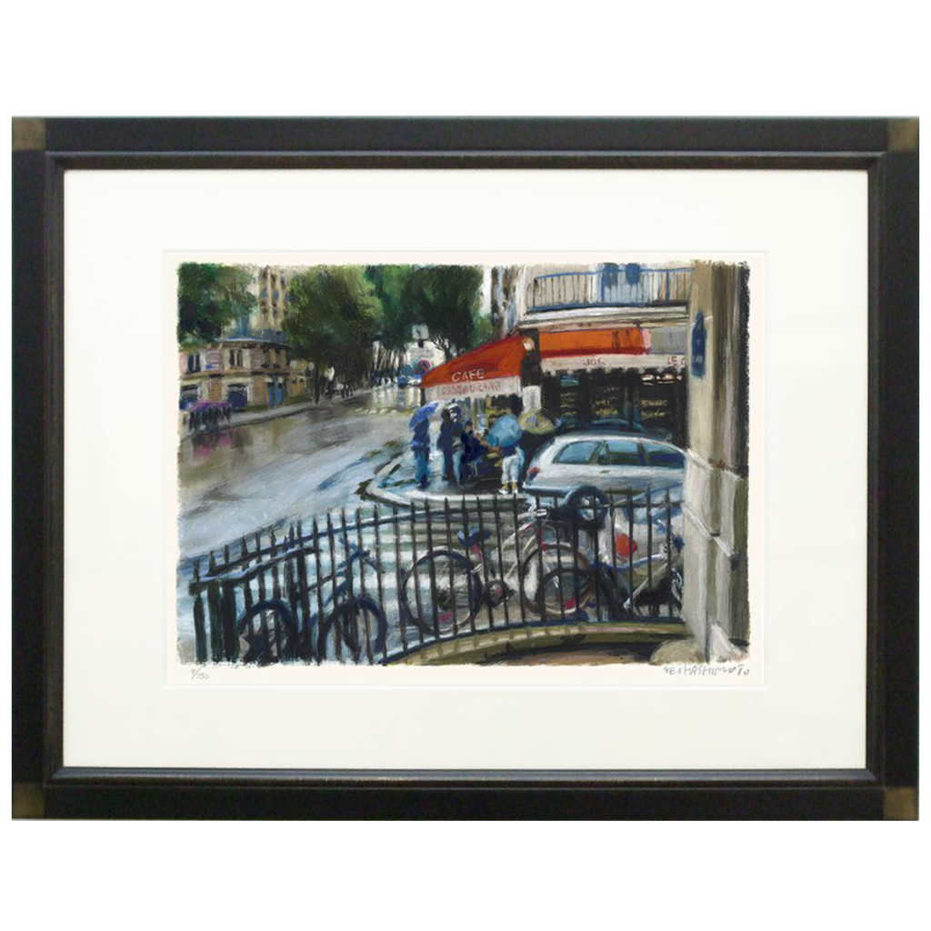 「リヴォリ通りに雨」版画 ”Raining on Rue de Rivoli” Print on Paper | ARTE-Gallery ...